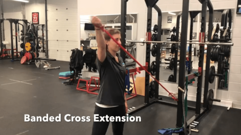 #FitnessFriday Ι Banded Cross Extension