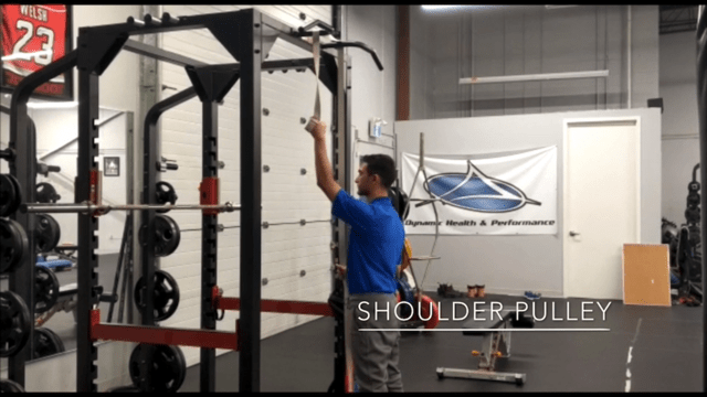 Today's Fitness Friday features how to conduct the Shoulder Pulley.