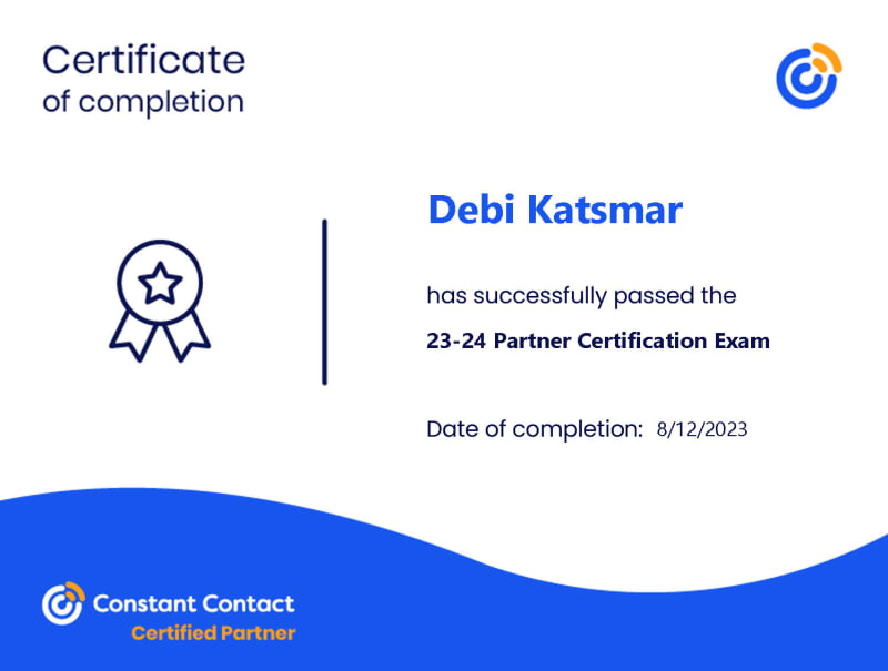 Constant Contact Certified | Debi Katsmar | PRowl Communications